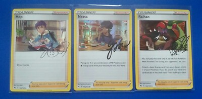 3x Pokémon TCG Crown Zenith: Hop (133/159), Nessa (136/159), & Raihan ...