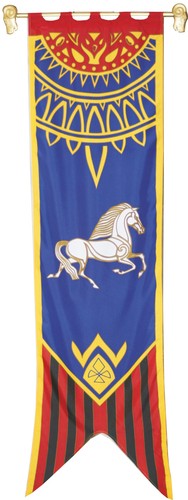 ROHAN Banner II - Herr Der Ringe Flagge offizielle Replica Fahne ca 55 ...