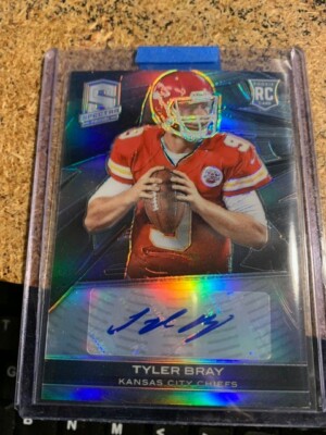 2013 SPECTRA TYLER BRAY AUTOGRAPH ROOKIE CARD 101/299 CHIEFS ~ #195 | eBay