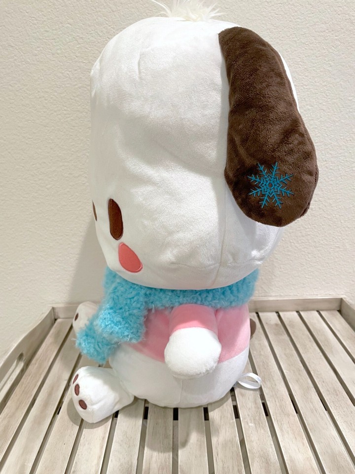 NEW XL Sanrio Yurukawa Pochacco Nakayoshi Scarf Plushie from Japan | eBay