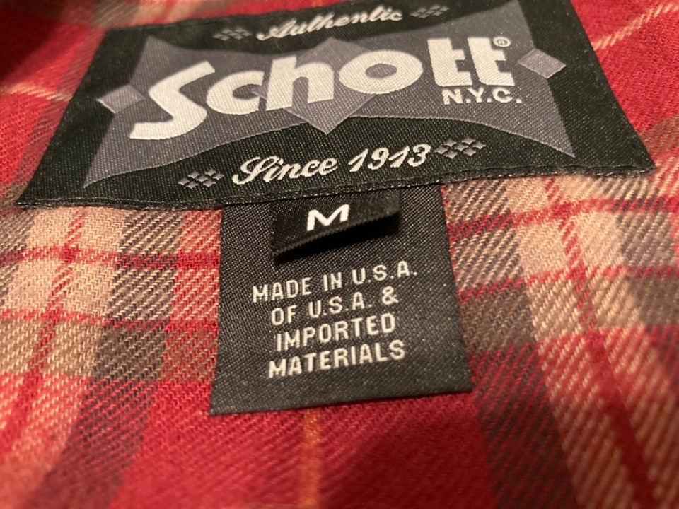 Schott 626 size Medium, Black Leather Motorcycle Jacket | eBay