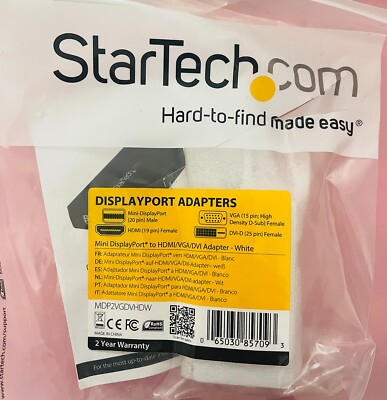 New StarTech Mini DisplayPort to HDMI/VGA/DVI Adapter StarTech 3in1 MDP2VGDVHDW | eBay