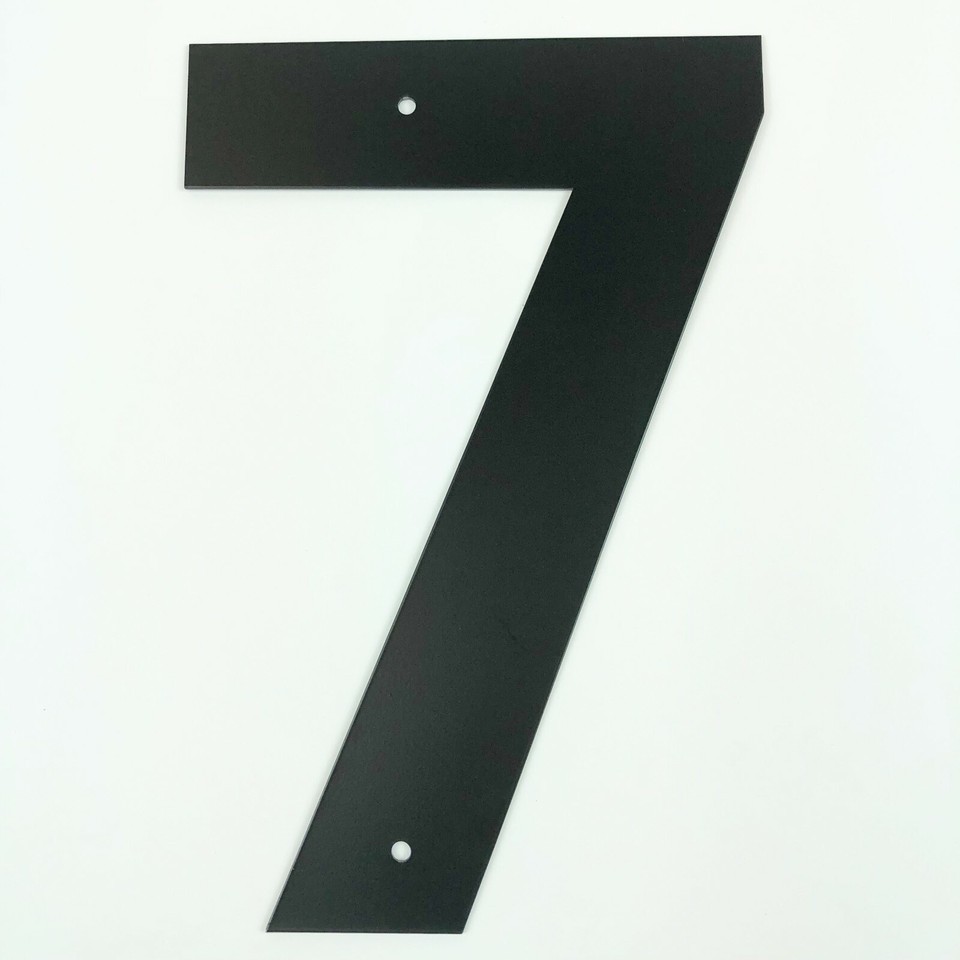 12" Large Numbers 0 to 9 Black Metal Home House Street Commercial ...