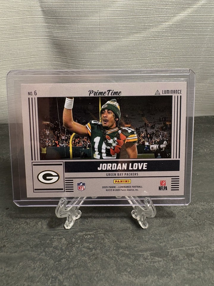 2025 Panini Luminance - Jordan Love #6 Prime Time Case Hit! - Packers ...
