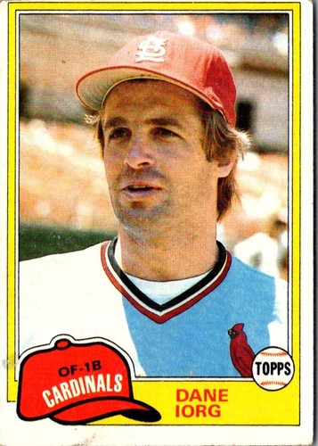 1981 Topps Dane Iorg #334 St. Louis Cardinals Baseball Card | eBay