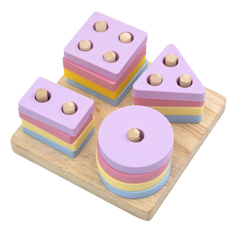 Soft Building Blocks Silicone Stacking Blocks, Montessori Toy Pink | eBay