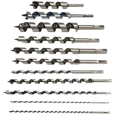 Auger Wood Drill Bits Hex Shank Dia 6-32mm Sharp Cut Hole Length 235mm ...