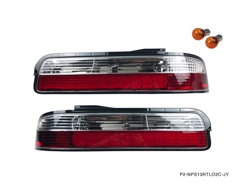 P2M for Nissan RPS13 180SX S13 Silvia 2PCS Crystal Rear LED Tail Light ...