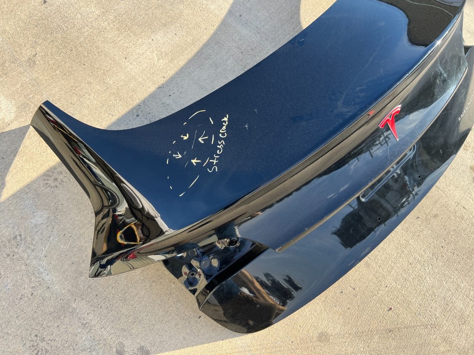 2017-2020 Tesla Model 3 Trunk Lid Hatch Black | Rear | OE AS IS | OE