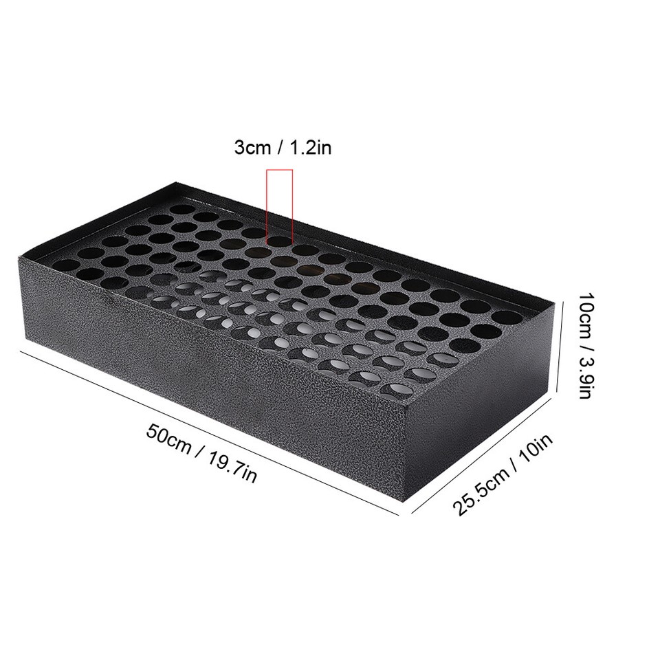 78-Holes Tattoo Ink Rack Wall Mounted Ink Bottle Display Holder Stand ...