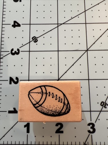 Football Wooden Rubber Stamp | eBay