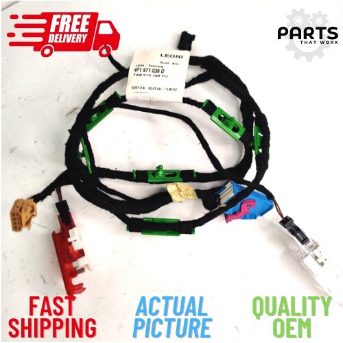 2005-2011 AUDI A6 C6 FRONT RIGHT DOOR PANEL WIRE WIRING HARNESS OEM ...