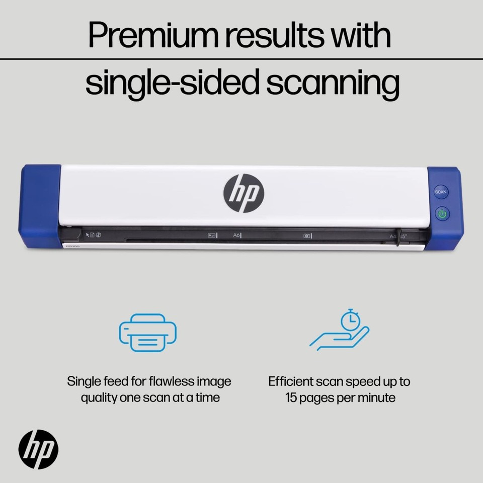 HP USB Document Scanner & Photo Scanner for 1-Sided Sheetfed Digital ...