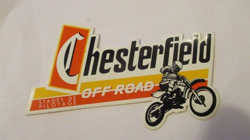 sticker vintage stages pilotage moto off road Chesterfield ( 13 cm / 7 ...