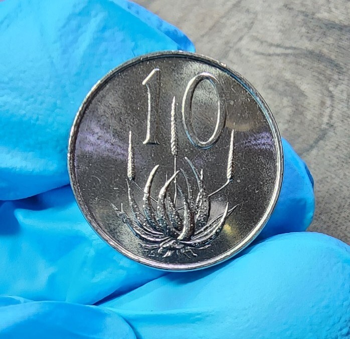 1966 South Africa 🇿🇦 10 Cents Foreign Rand Proof Animal Coin KM 68.1 ...