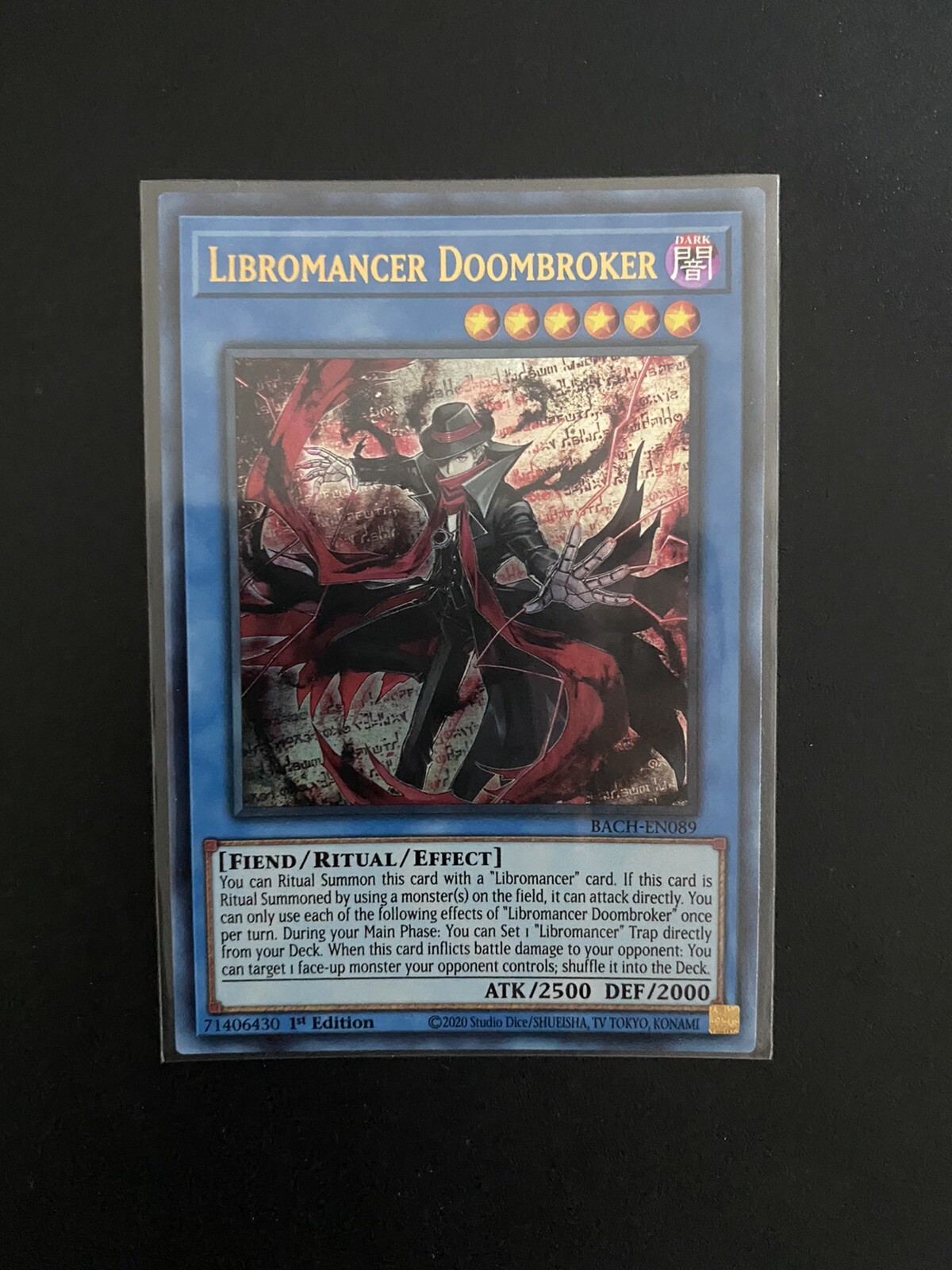 Yugioh Libromancer Doombroker BACH-EN089 -Ultra Rare-1st Ed NM | eBay