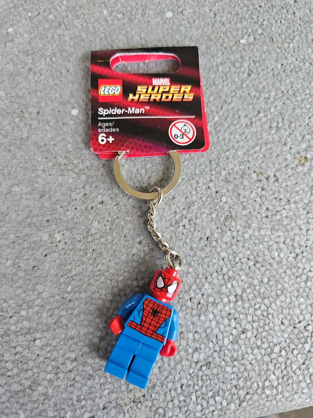 LEGO MARVEL SUPER HEROES SPIDER-MAN KEYCHAIN RETIRED NEW W/ TAGS ...
