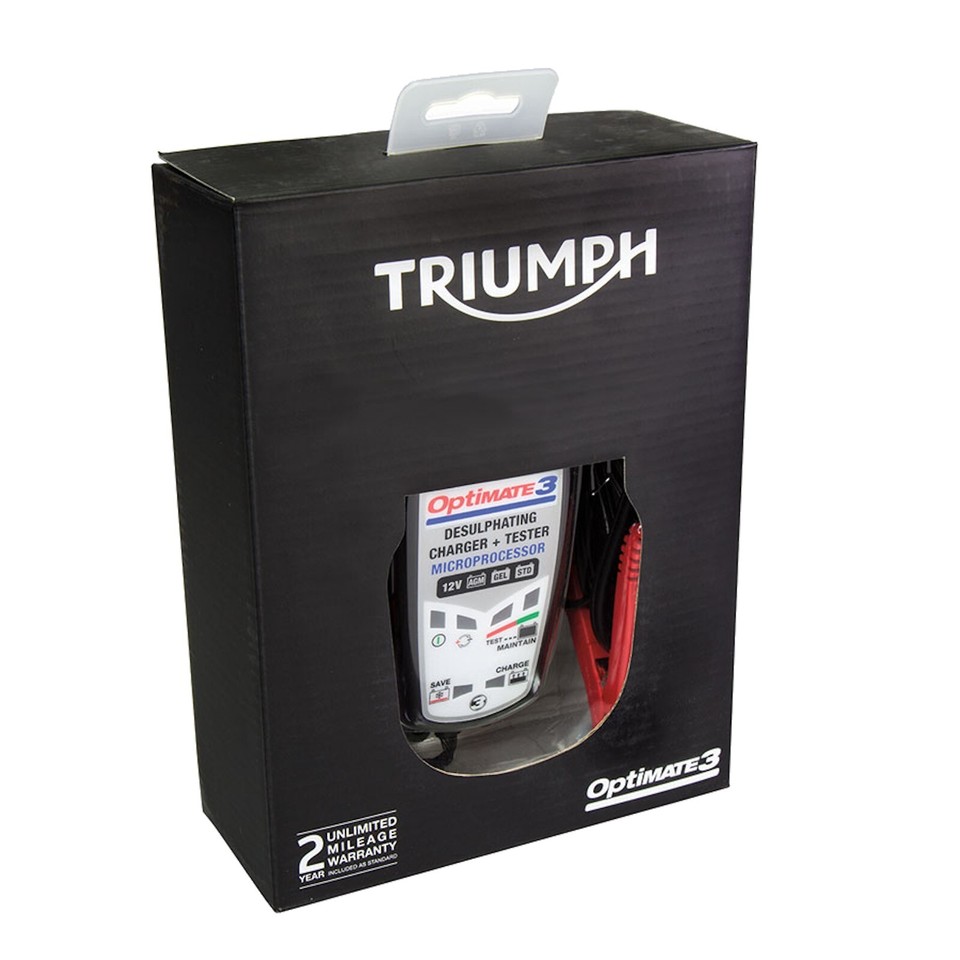 Triumph OptiMate 3 Motorcycle Battery Charger | eBay UK