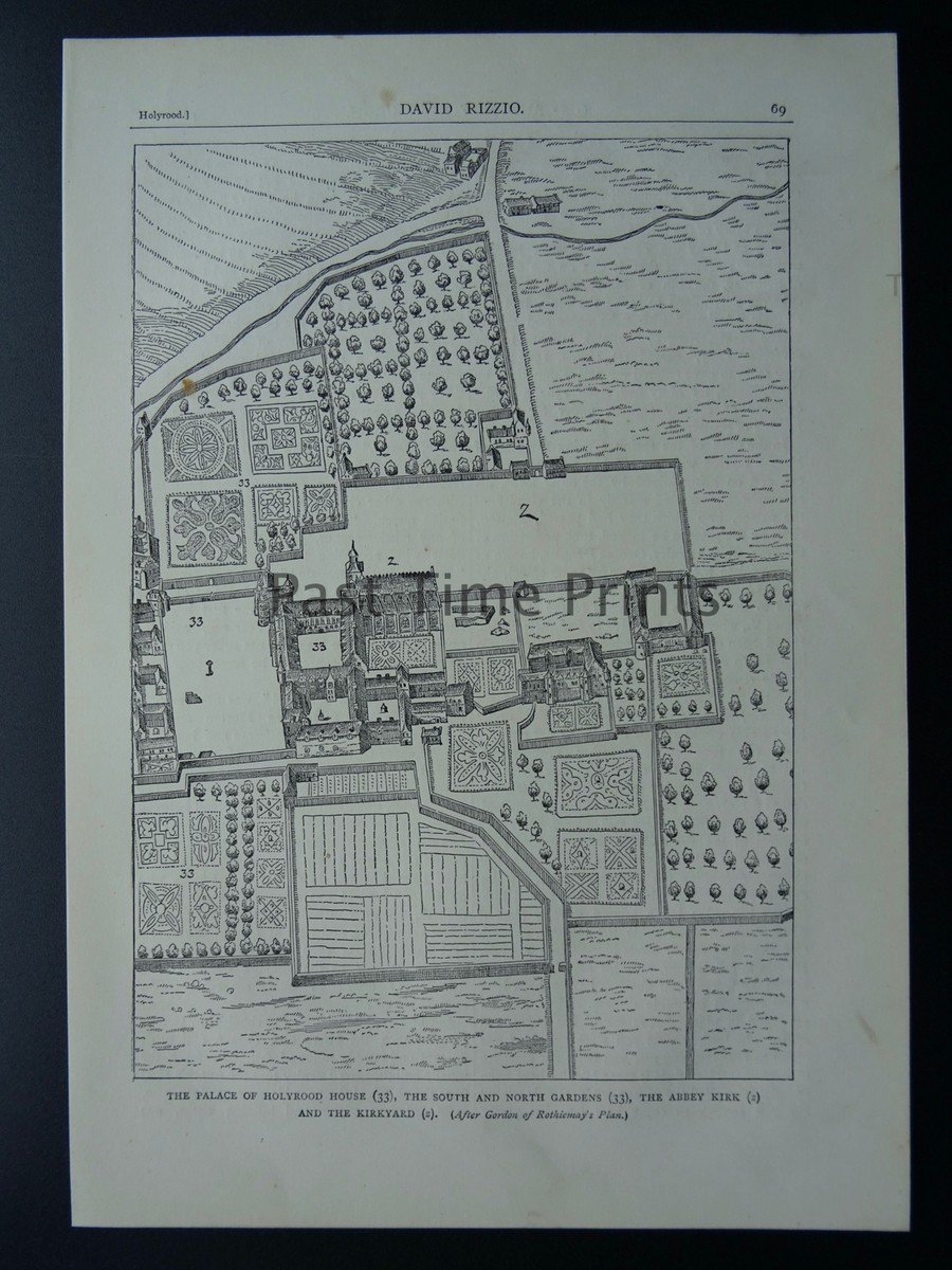 Map Of Palace Of Holyroodhouse Planetware Holyrood