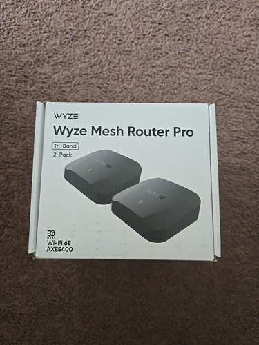 Wyze AXE5400 Tri-Band Wi-Fi 6E Mesh Router Pro, Covers up to 2000 Sq ...