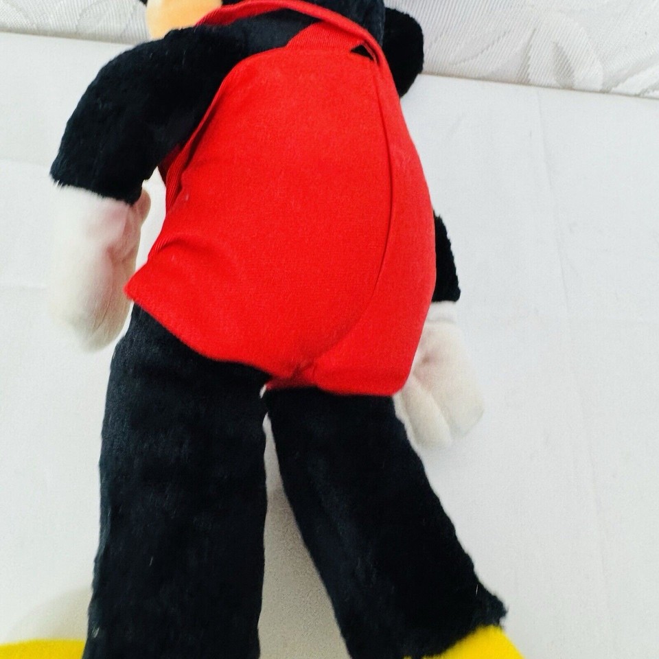 Applause Mickey Mouse Plush Bow Tie Red Overall 17" Stuffed Toy Disney ...