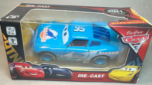 Disney Pixar Cars Dinoco Lightning McQueen Diecast 5" Lights Sounds ...