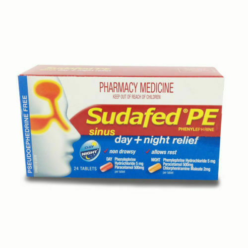 3x SUDAFED PE Sinus Day and Night Relief 24 Tablets for sale online | eBay