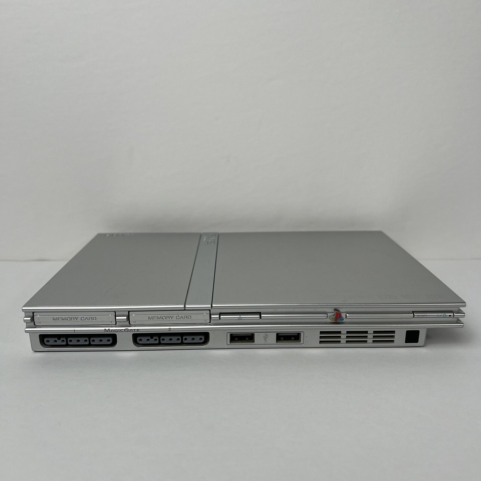 PlayStation 2 Slim Console - SCPH-79001 - Silver - PS2 - Complete CIB ...