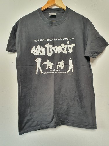 vintage graffiti break dance shirt mens size medium black can u dig it ...