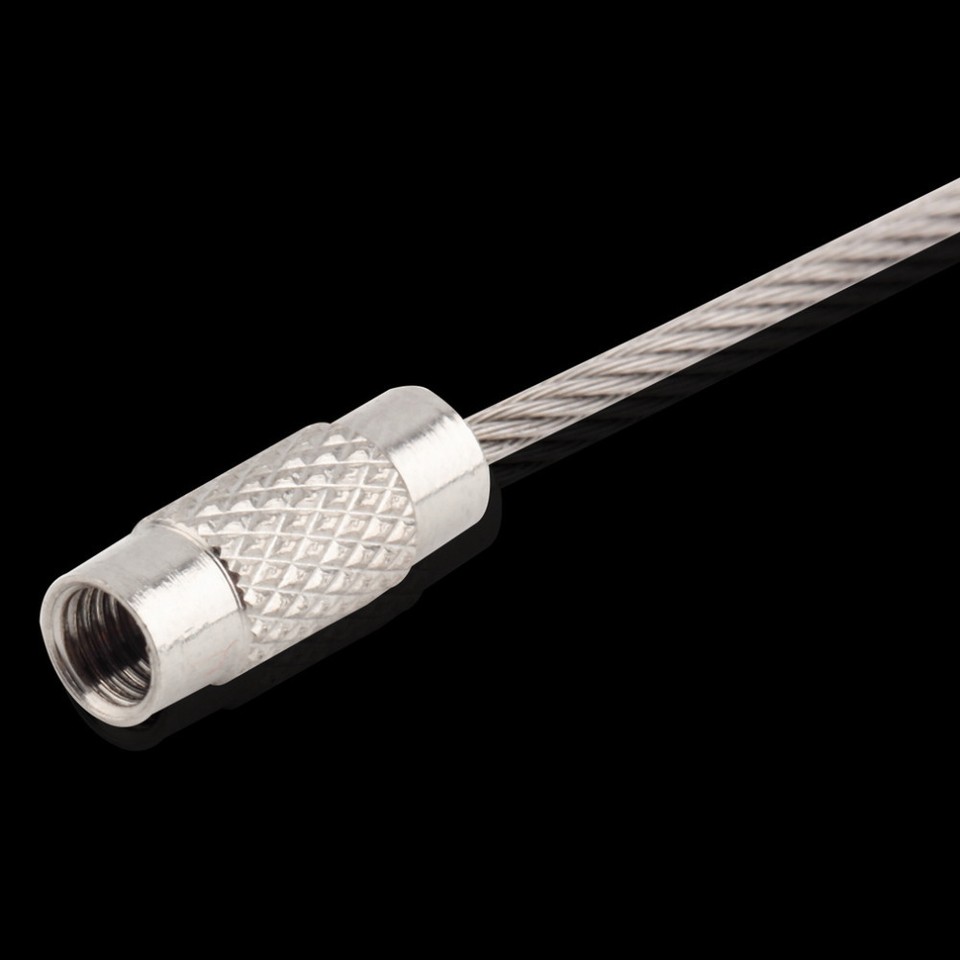 Stainless steel Wire Cable Key Chain KEYRING GIFT US SELLER | eBay