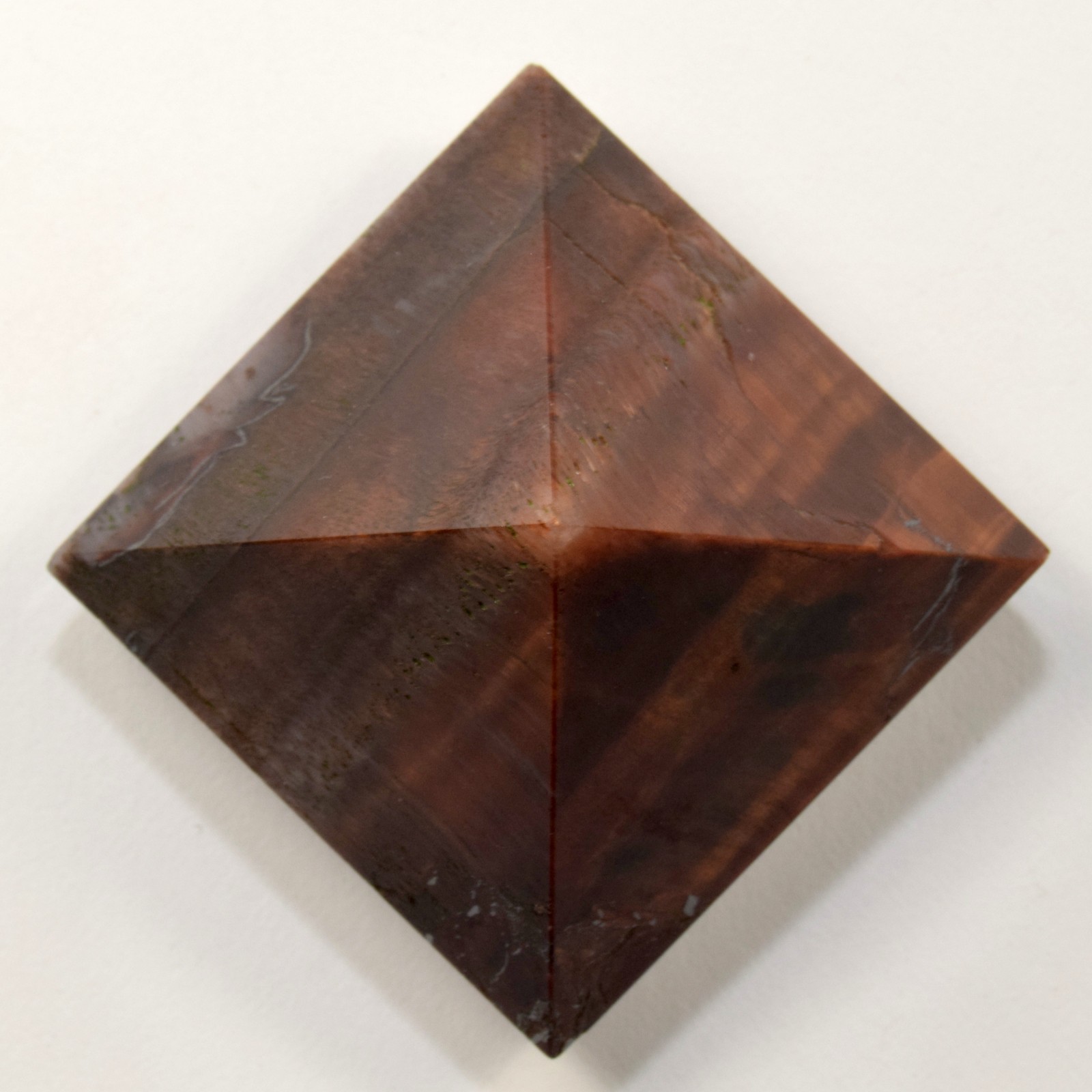 43mm Red Tiger Eye Pyramid Chatoyant Crystal Quartz Mineral Ox Eye ...