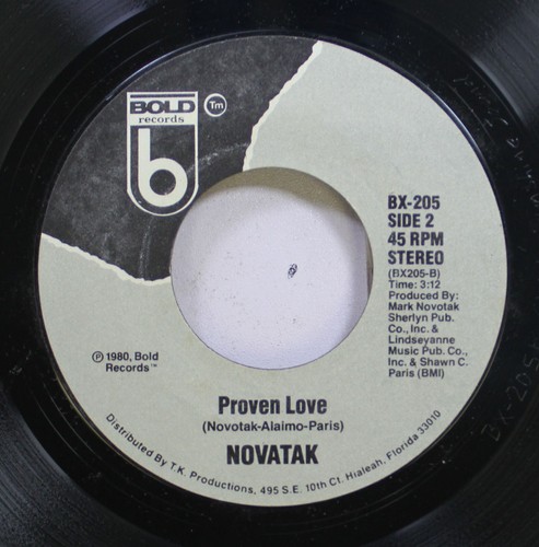 Hear! Modern Soul 45 Novatak - Proven Love / Ain'T Nobody On Bold ...