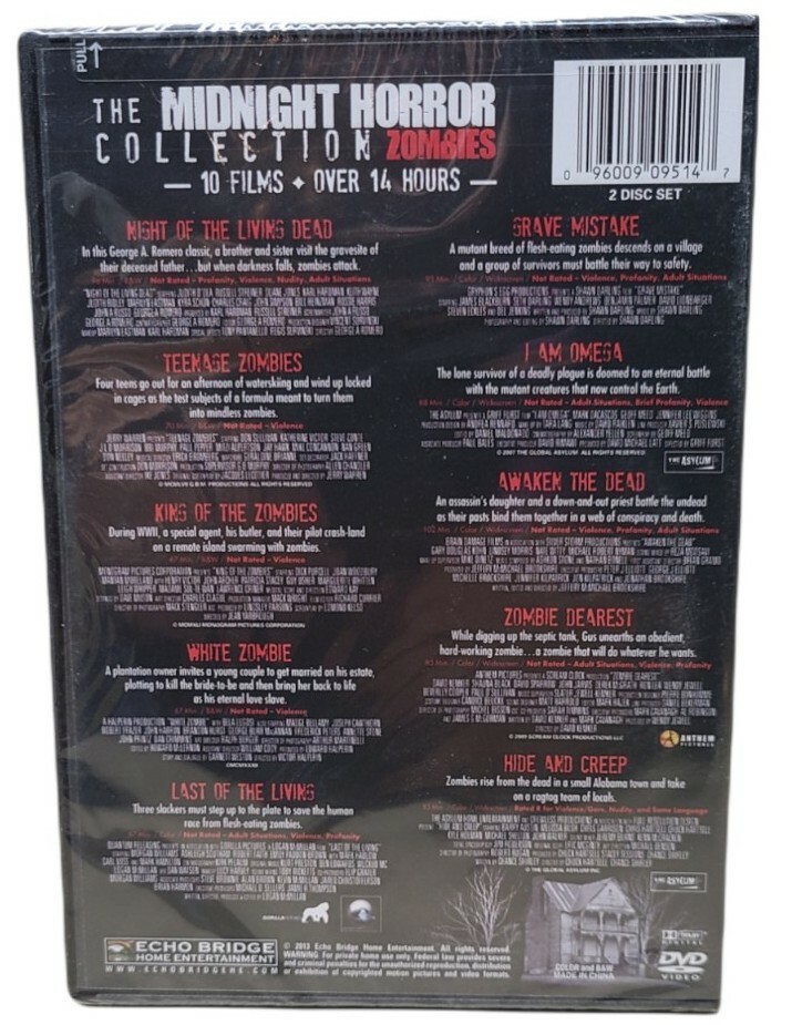 Midnight Horror Collection: Zombies . Dracula Collection DVD. New ...