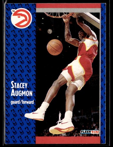 1991-92 Fleer #241 Stacey Augmon RC Rookie Basketball Card 1501E | eBay