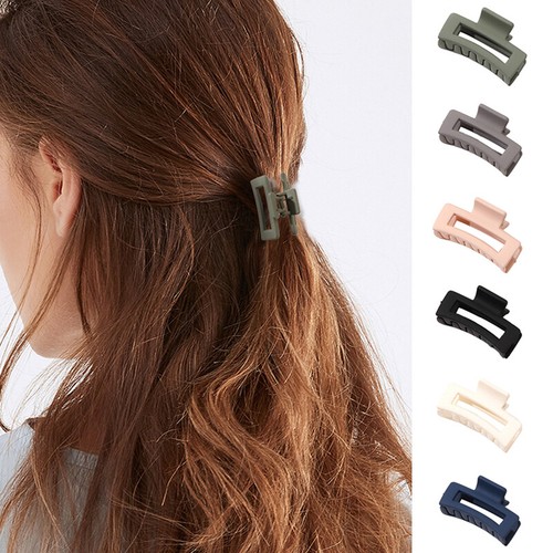 1 PC Solid Color Matte Hair Clip Hair Accessories Frosted Small Hair ...