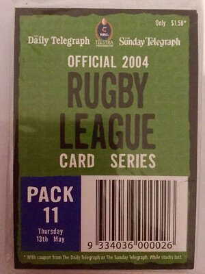 2004 DAILY TELEGRAPH NRL CARDS – UNOPENED PACK ELEVEN | eBay Australia