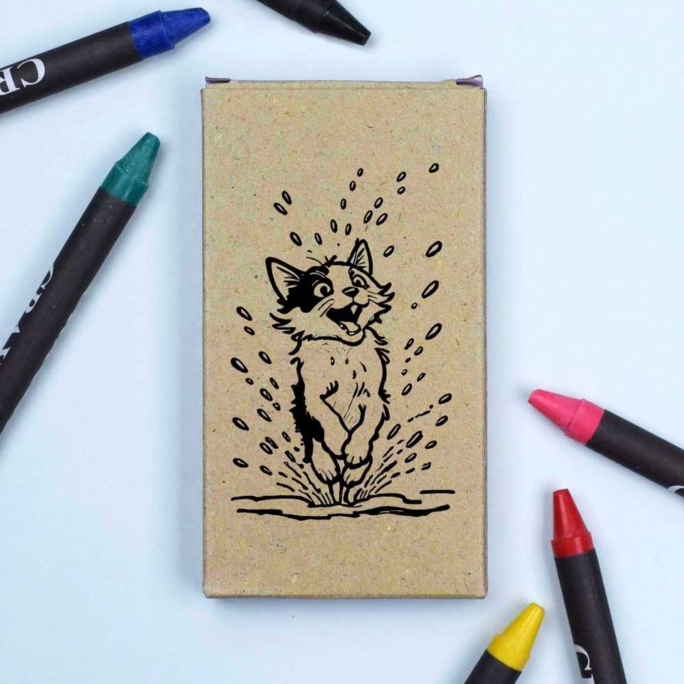 'Turkish Van Kedisi Cat' Coloured Crayon Set (CY00027764) | eBay