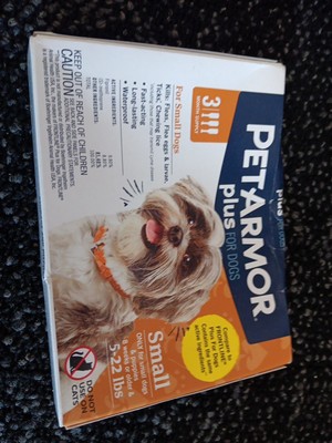 Pet Armor Plus For Small Dogs 5-22 Pounds 3 Month Supply NIB Free ...