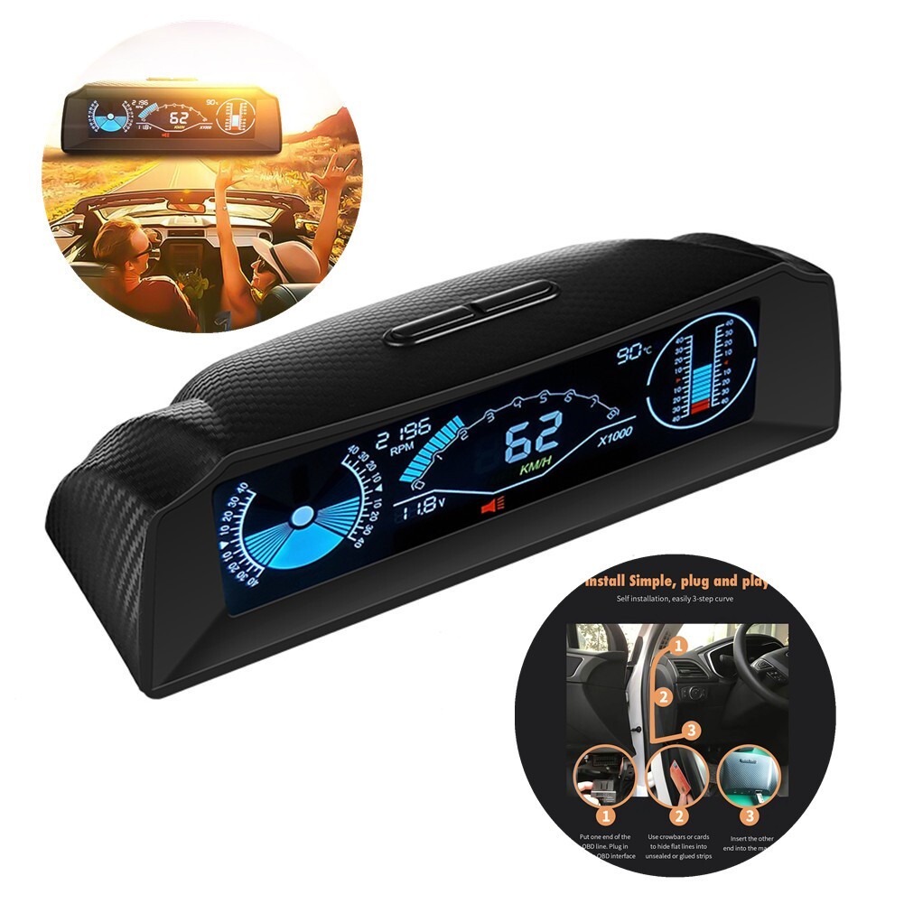 HUD Display Speedometer for Auto Fault Clearing British & Metric Units ...