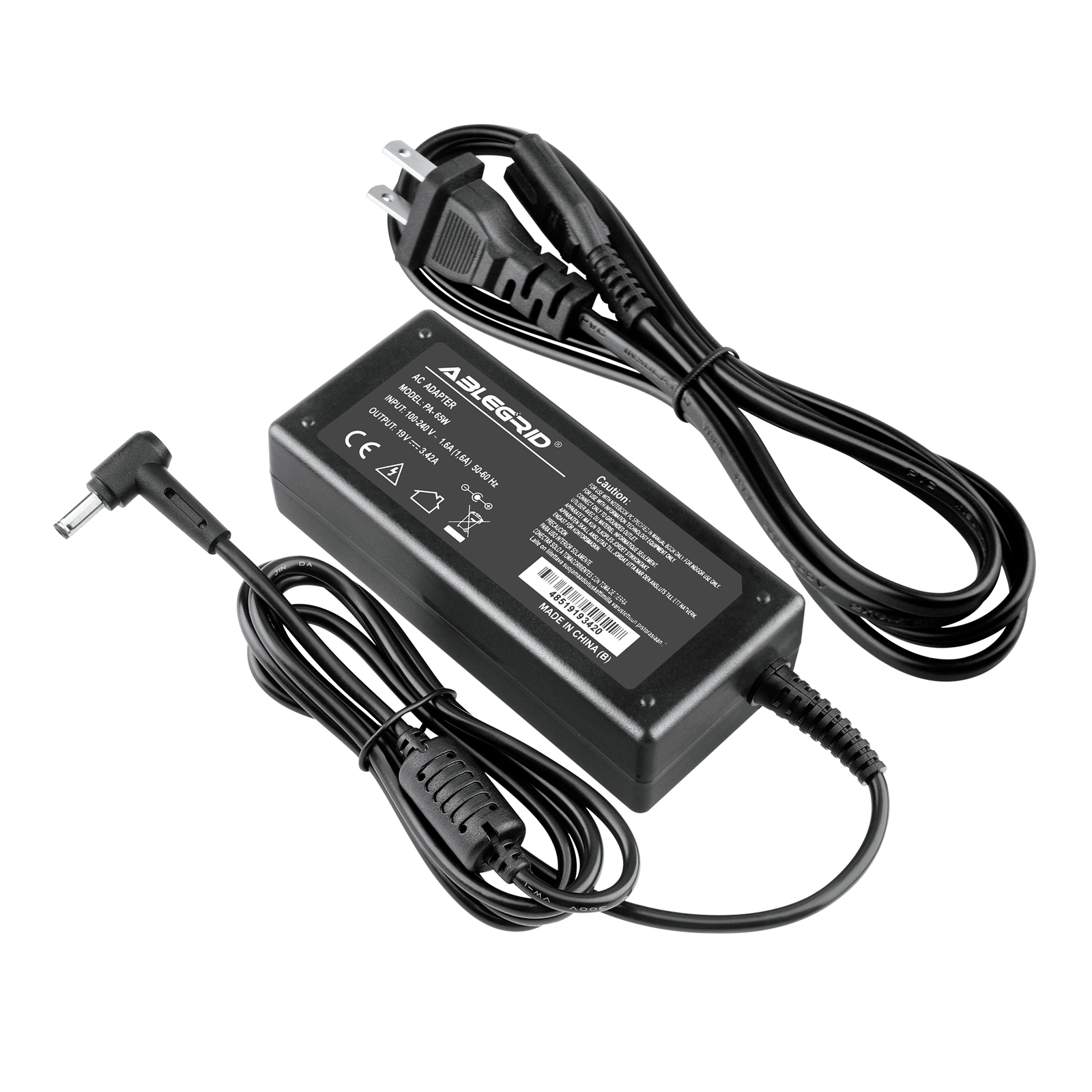 65W AC Adapter For ADP-65GD D 4.5mm Pin ASUS ExpertBook B1 B1400CEA ...