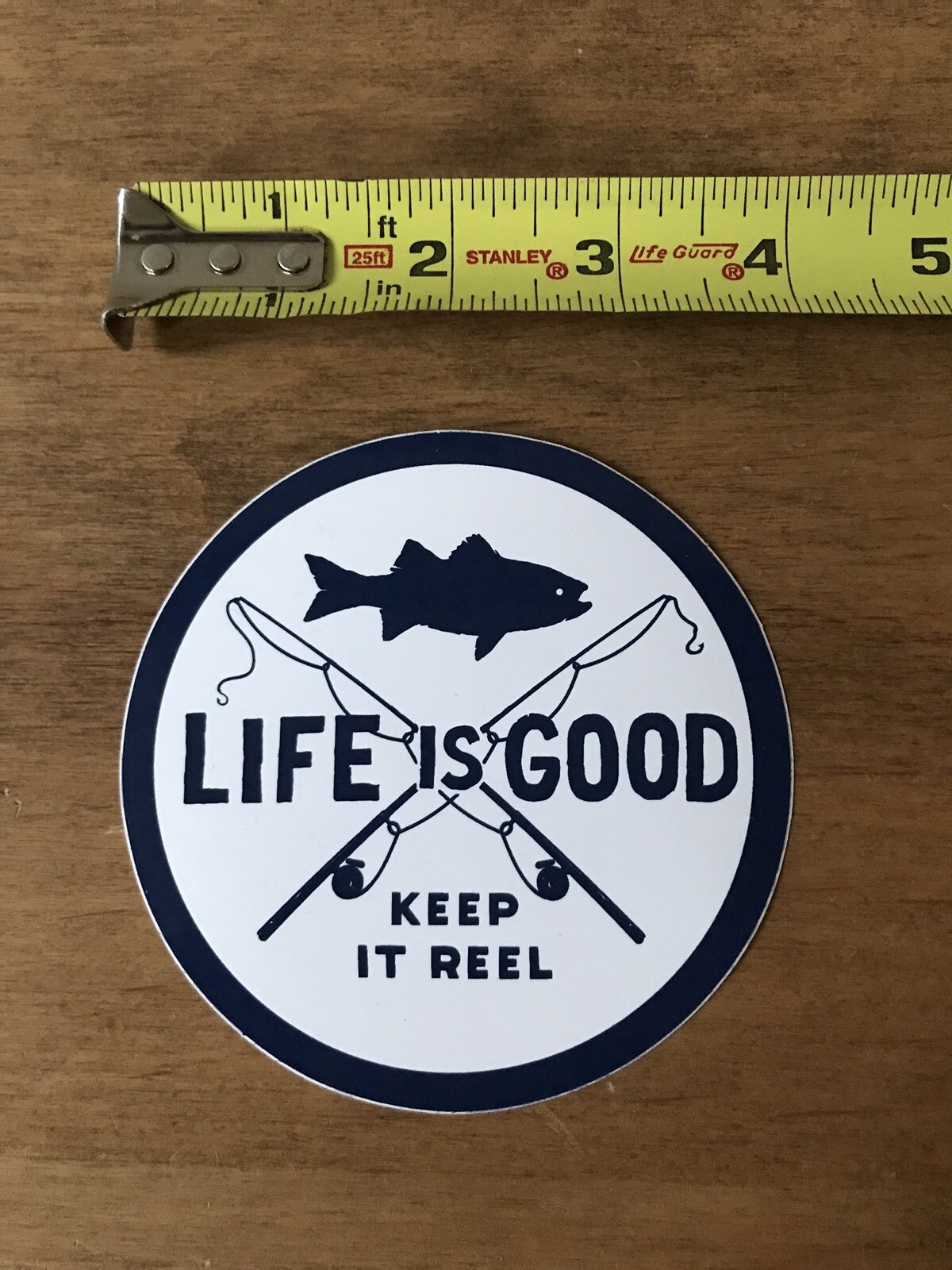 Life Is Good Fishing Keep It ReelSticker/Decal Outdoor Hiking Backpack ...