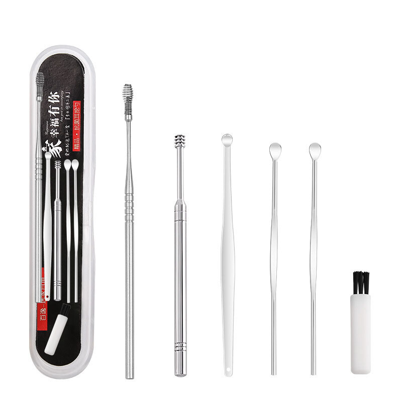 7/6pcs Ear Cleaner Ear Wax Removal Remover Cleaning Tool Kit Spiral Tip ...