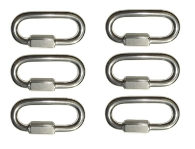 8mm Quick Link - Stainless Steel Marine Grade 316 - sold in packs of 6 ...