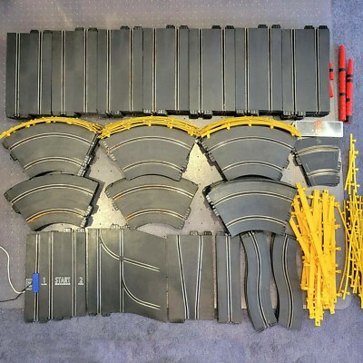 Strombecker 1/32 Slot Car Track LOT * 150 Track Sections * Start Banks ...