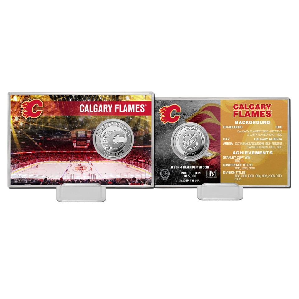 NHL Team History Silver Coin Card - Calgary Flames | eBay.de