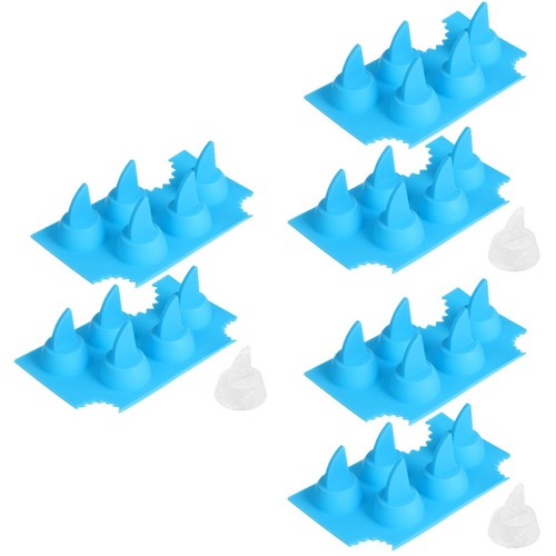 3 Pack Ice Cube Tray Baking Gadgets Silicone Shark Fin Molds | eBay UK