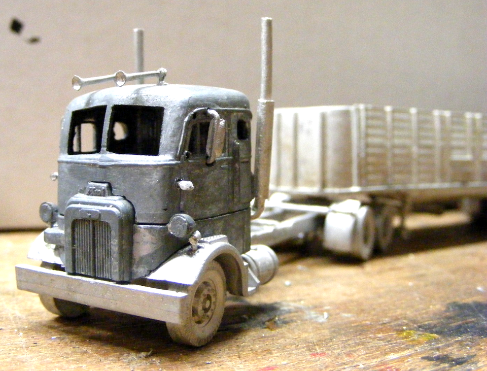Modified Ulrich MACK COE Kit With West Coast Long CHASSIS 1/87 Scale | eBay