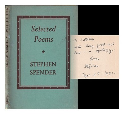 SPENDER, STEPHEN (1909-1995) Poesie selezionate / di Stephen Spender ...