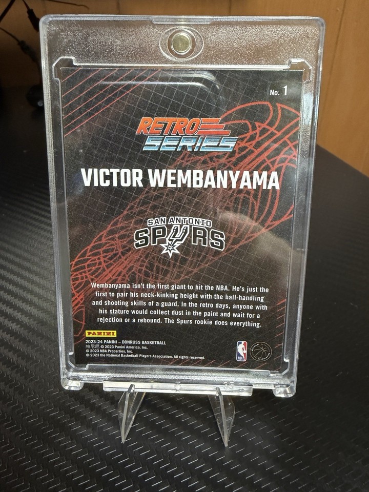 2023 Victor Wembanyama Panini Donruss Retro Series Diamond Rookie #1 RC ...