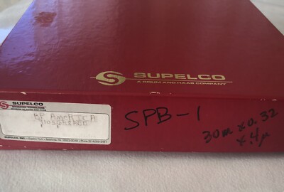 Supelco SPB-1 Fused Silica Column 30m x 0.32mm, 0.4um df - NEW Open Box ...